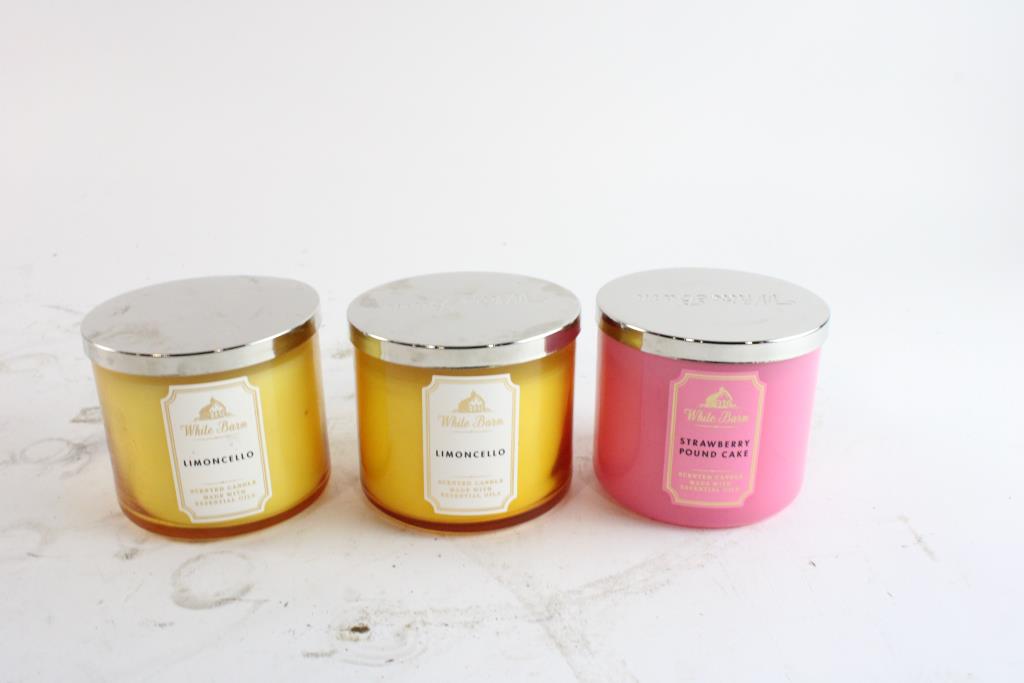 White Barn Candles, 3 Pieces | Property Room