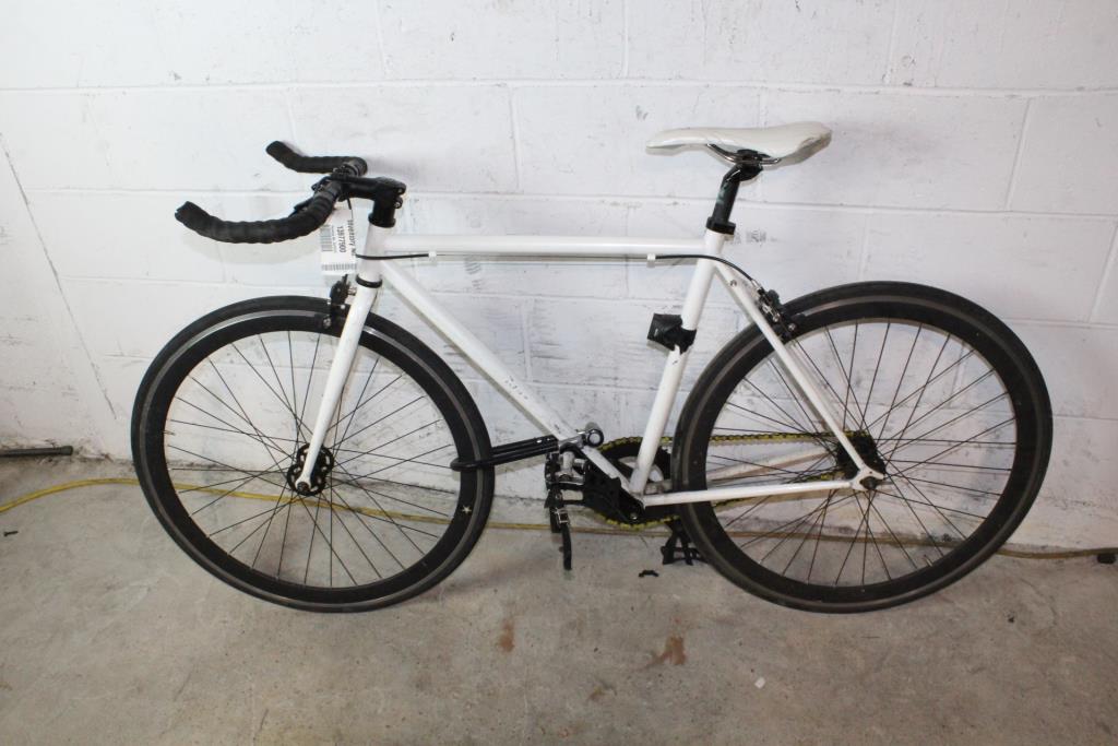 White Single Speed Road Bike | Property Room
