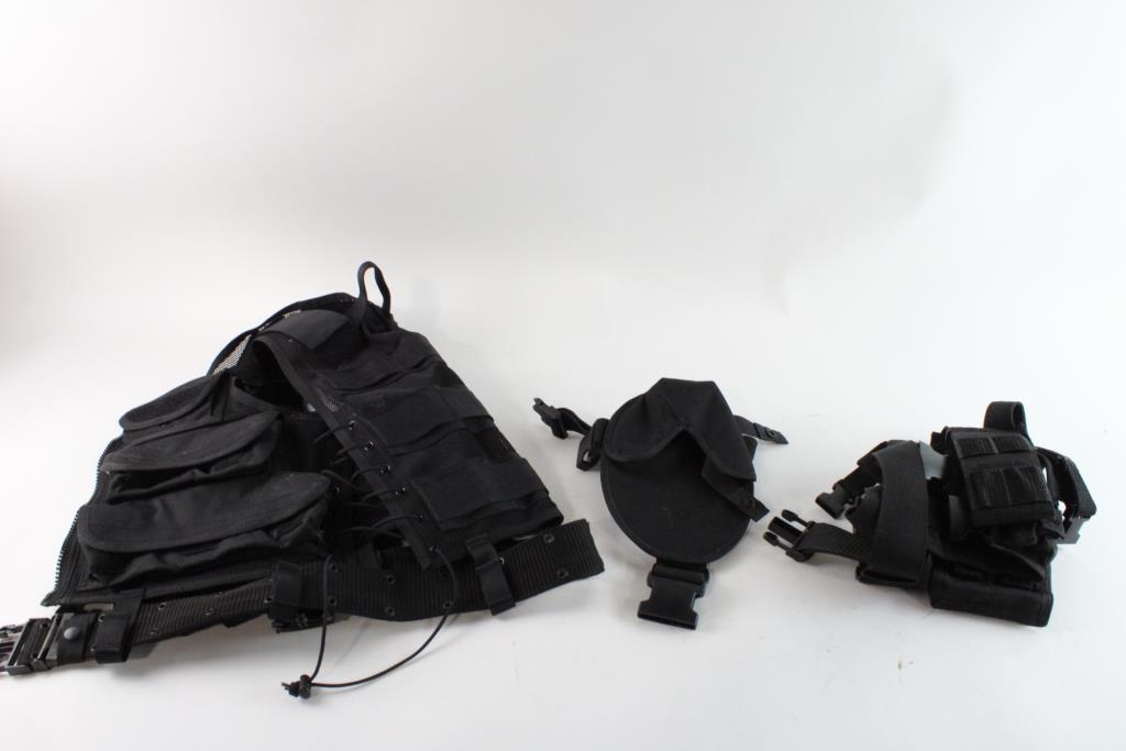 White Tub With Tactical Vest And Holsters | Property Room