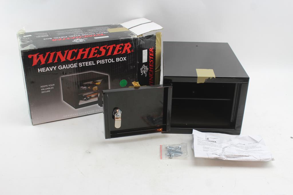 Winchester Heavy Gauge Steel Pistol Box Safe | Property Room