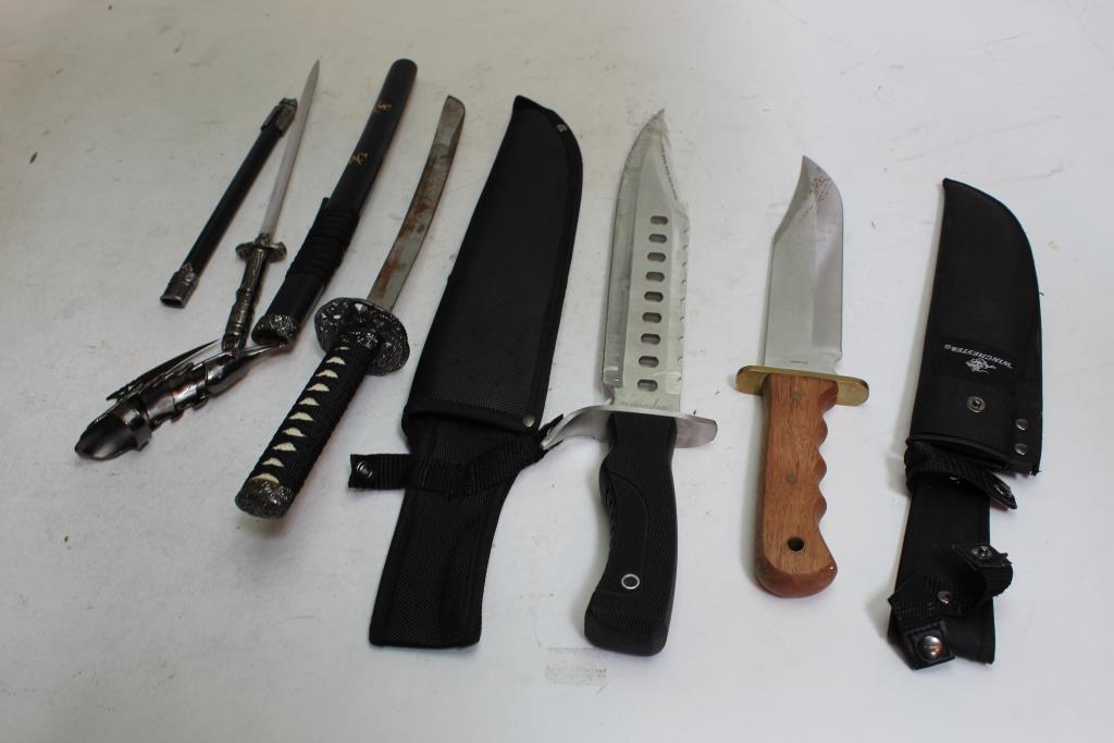 Winchester, Survivor, Maxam+ More Fixed Blade Knives And Swords 5 ...