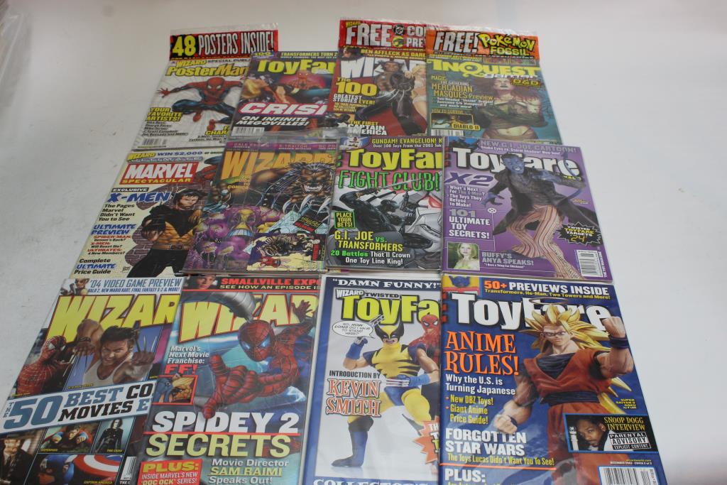 Wizard, Inquest Gamer And More Comic/ Gaming Magazines, 12 Pieces ...