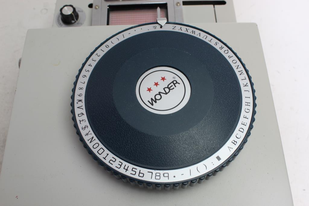 Wonder Card Embosser | Property Room