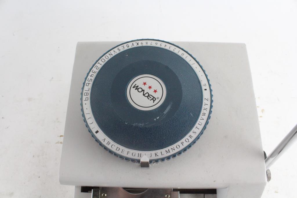 Wonder Card Embossing Machine | Property Room