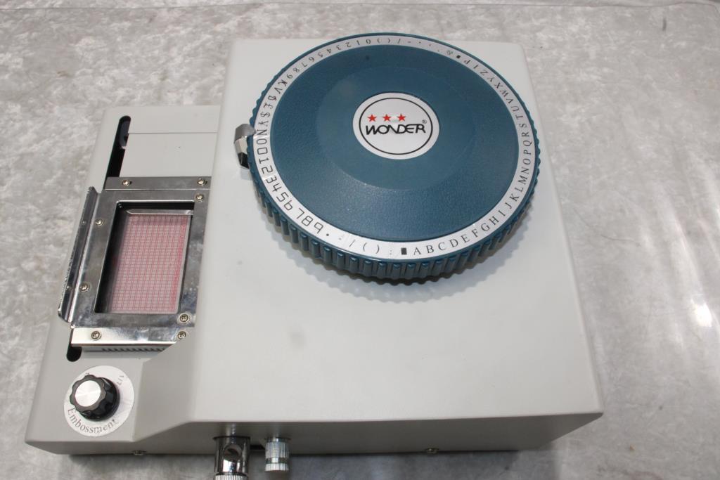 Wonder Credit Card Embosser | Property Room