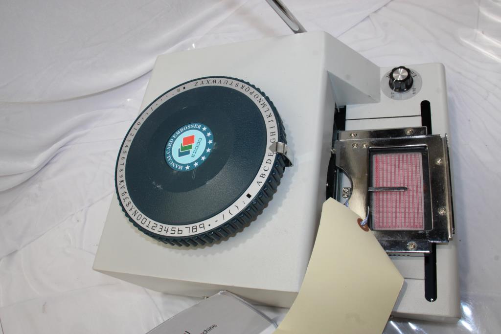 Wonder E2000 Manual Card Embosser | Property Room