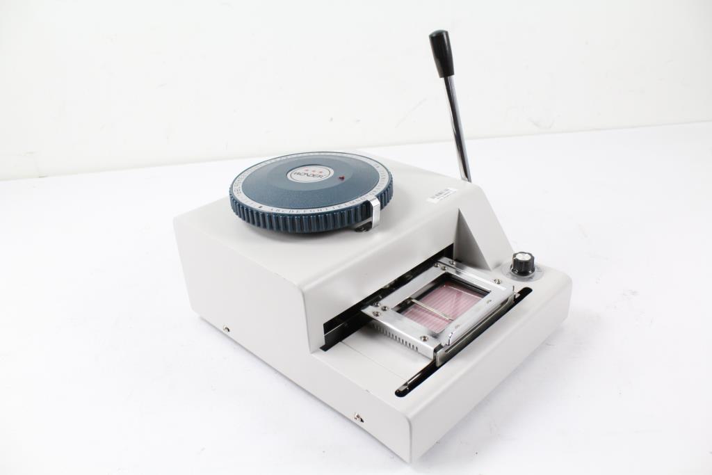 Wonder P1205 PVC Card Manual Embosser Machine | Property Room