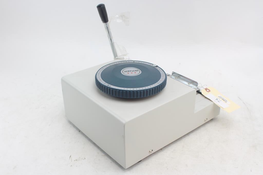 Wonder PVC Card Manual Embossing Machine | Property Room