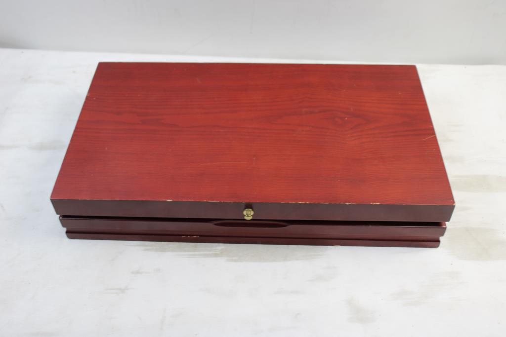 Wooden Box Containing Utensils | Property Room