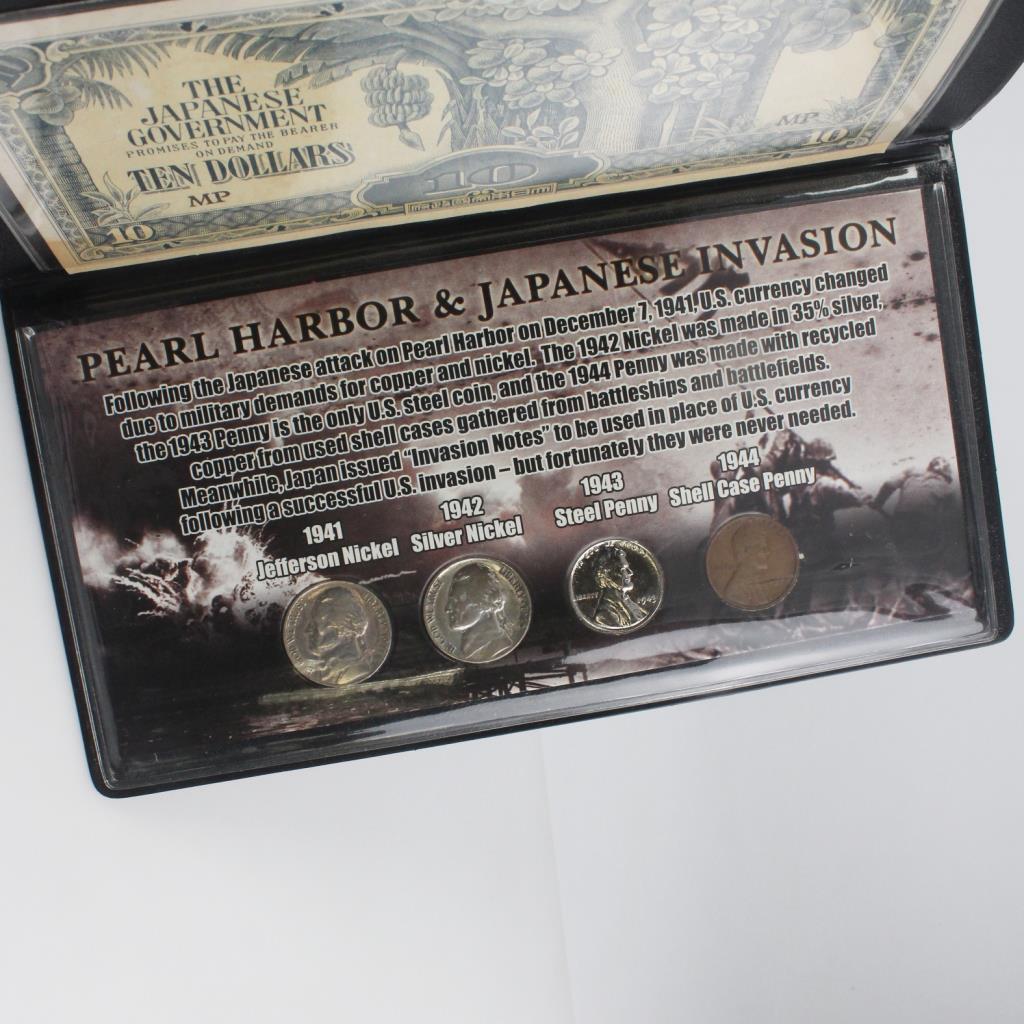 World War II US Coins And Japan Invasion Note Set, 5 Pieces | Property Room