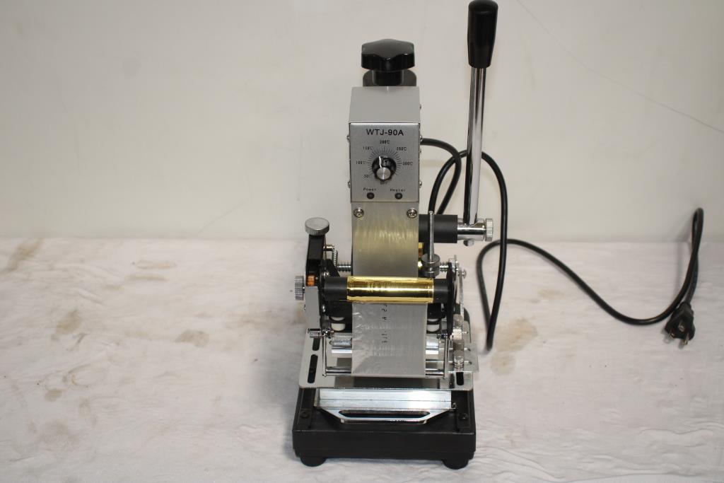 WTJ-90A Hot Foil Stamping Machine Manual Bronzing Machine For PVC Card ...