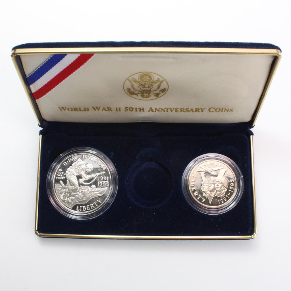 WWII 50th Anniversary Commemorative Coins | Property Room