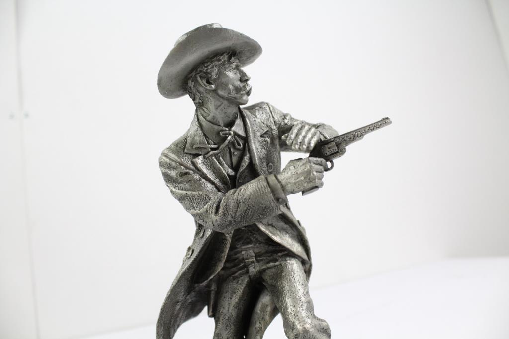 Wyatt Earp By Jim Ponter - Franklin Mint Pewter Figurine | Property Room