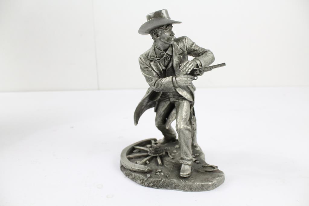 Wyatt Earp By Jim Ponter - Franklin Mint Pewter Figurine | Property Room