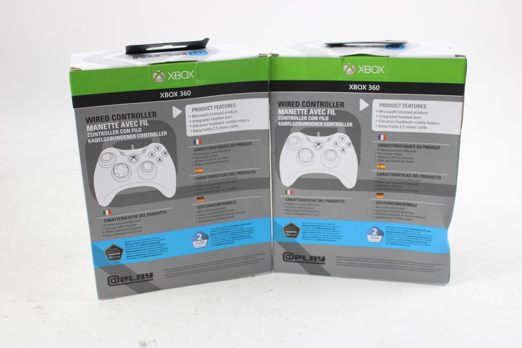 Xbox 360 Wired Controllers, 2+ Pieces | Property Room