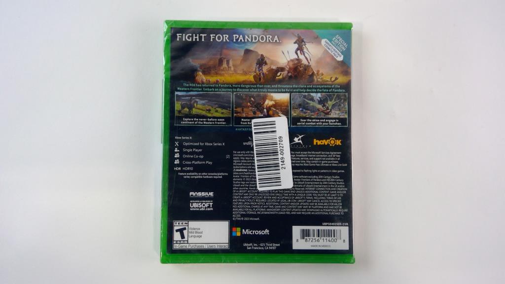 Xbox One Series X Avatar Frontiers Of Pandora | Property Room