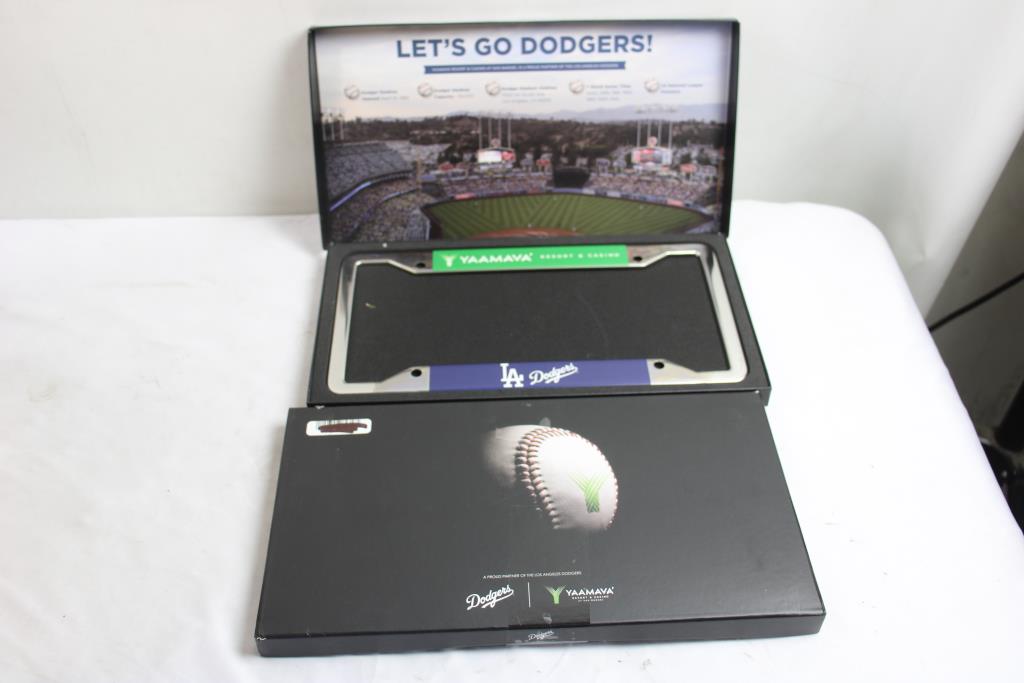 Yaamava Dodgers License Plate Frames, LA Dodgers Hat, 3 Pieces ...