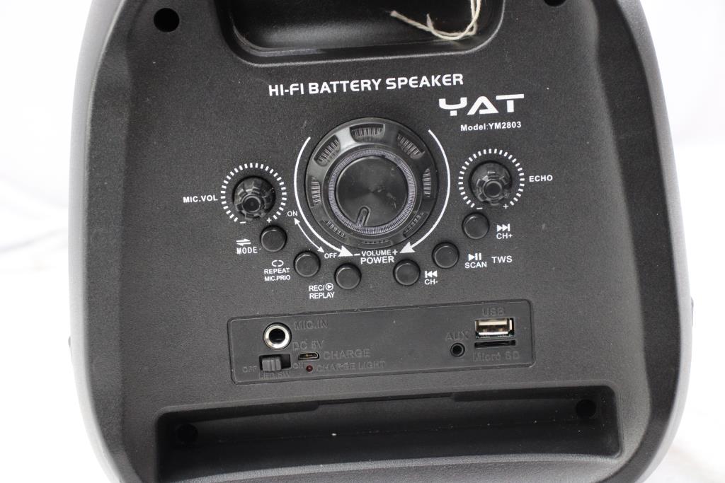 Yat Hi-fi Battery Speaker (Model: YM2803) | Property Room