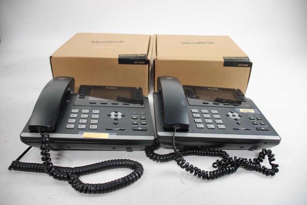Yealink Prime Business Phones, 4 Pieces, SIP-T54W | Property Room