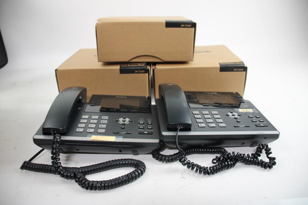 Yealink Prime Business Phones, 5 Pieces, SIP-T54W | Property Room