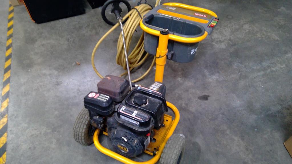 Yellow Ryobi Pressure Washer | Property Room