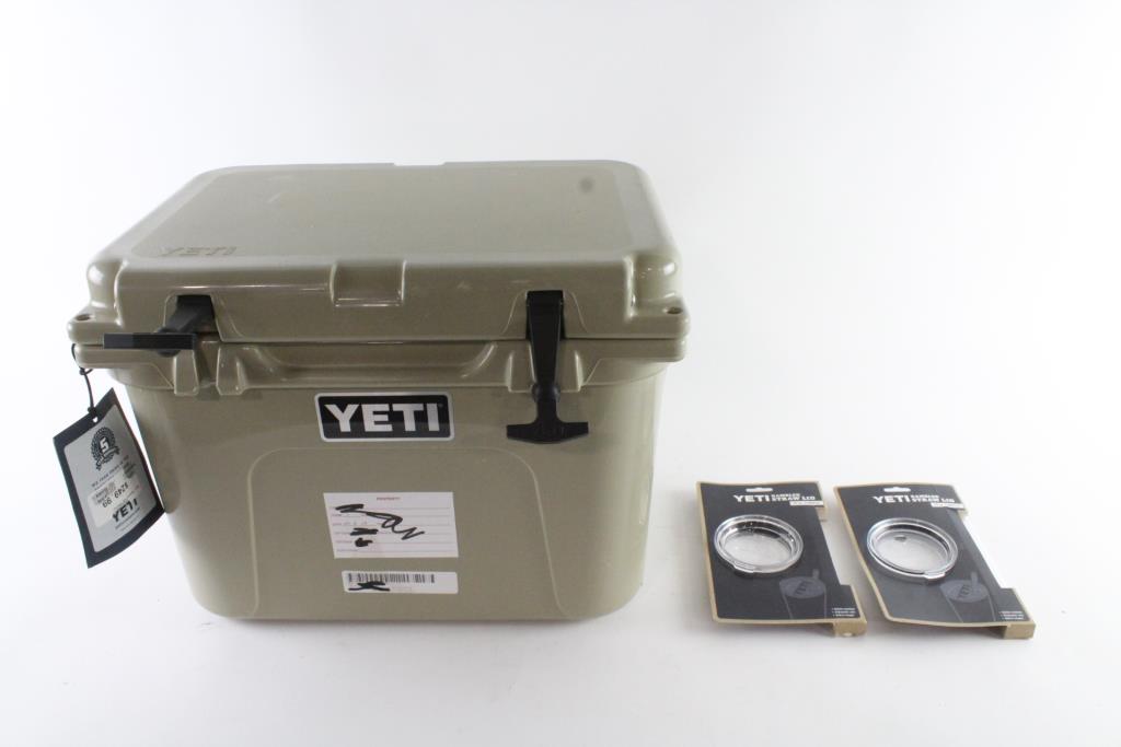Yeti Cooler With Rambler Straw Lids, 3 Pieces | Property Room