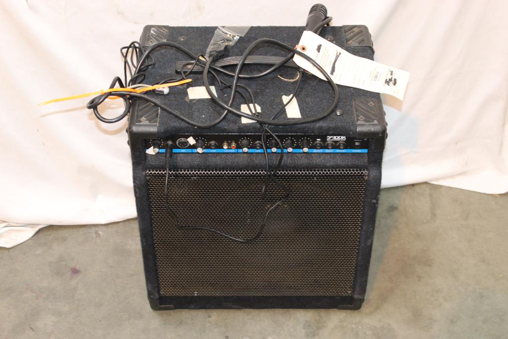Yorkville 100k Mixer Amplifier And Radioshack Microphone | Property Room