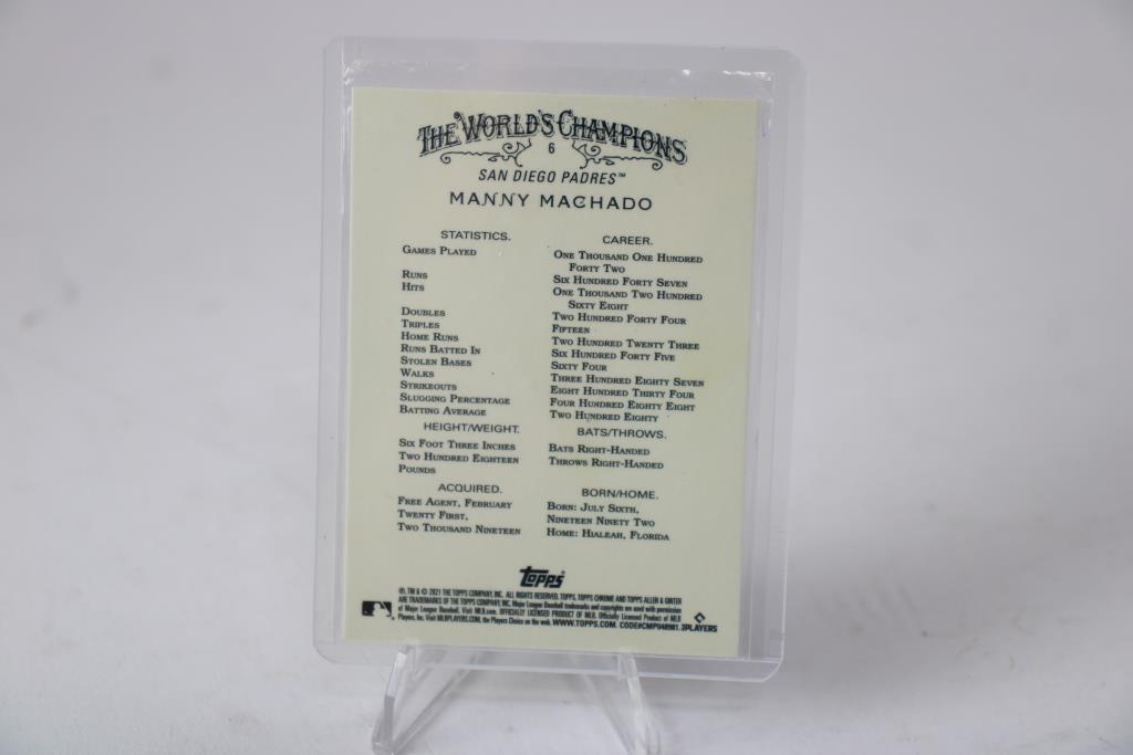 Yu Darvish And Manny Machado Trading Cards | Property Room