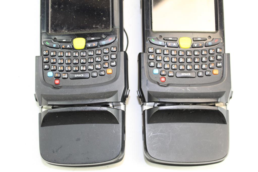 Zebra Handheld Scanners W/card Reader Attachments; 2 Pieces | Property Room