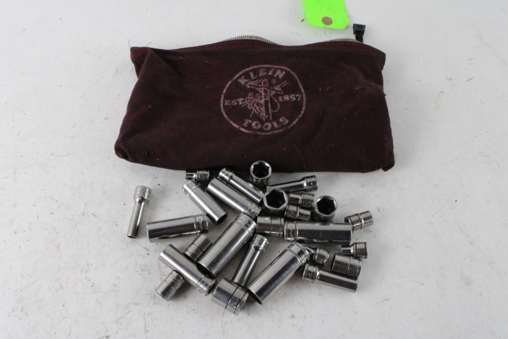 Zippered Pouch Of Ratchet Fitting Variety, 10+ Pieces | Property Room