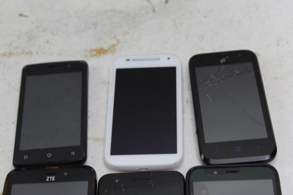 Zte, Lg, Umx+ More Cell Phone Lot, 6 Pieces, Sold For Parts | Property Room