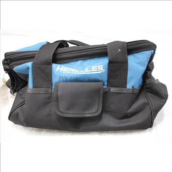 Stainless Blade Hand Tool; Hercules Blue Tool Bag And More; 3 Pieces ...