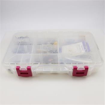 1+ Lb Craft Material, 11 Slot Adjustable Organizer Box | Property Room