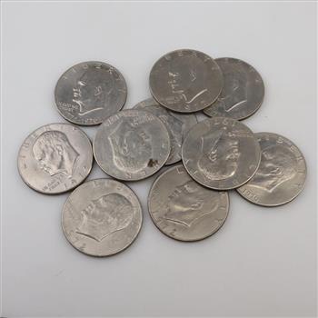 10 US Eisenhower Ike Dollar Coins | Property Room