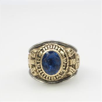 10kt Gold Accented Blue Spinel Class Ring | Property Room
