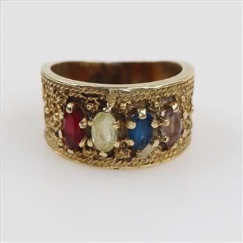 10kt Gold Colored Stone Ring | Property Room