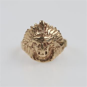 10kt Gold Indian Head Ring | Property Room