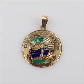 10kt Gold Puerto Rico Pendant | Property Room