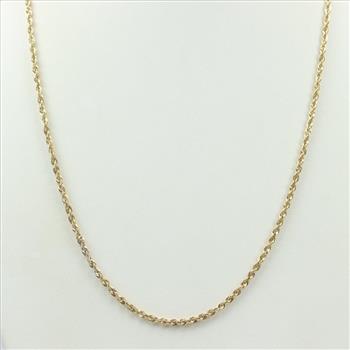 10kt Gold Rope Chain Necklace | Property Room