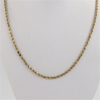 10kt Gold Rope Chain Necklace | Property Room