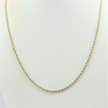 10kt Gold Rope Chain Necklace | Property Room