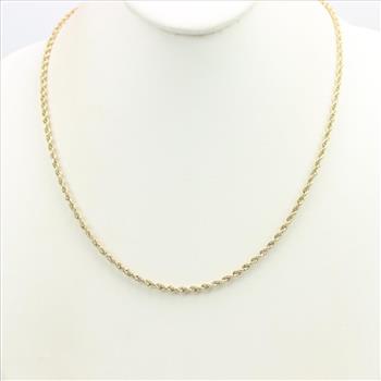 10kt Gold Rope Chain Necklace | Property Room