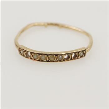 10kt Gold White Stone Ring | Property Room