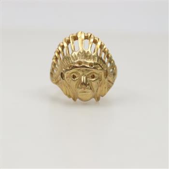 10kt GP Indian Head Ring | Property Room