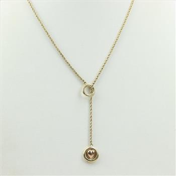 10kt Two Tone Gold Rope Chain Necklace | Property Room