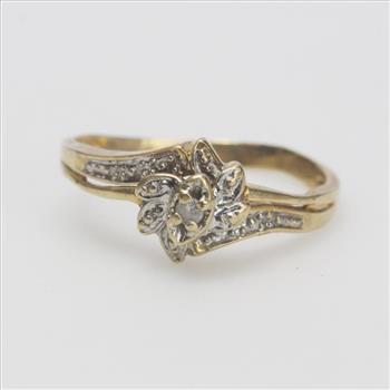 10kt Two-toned Gold 2g Ring With Diamond | Property Room