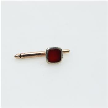 12kt GF red spinel shirt stud | Property Room