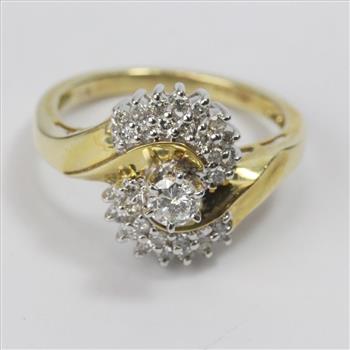 13k Gold 4.92g Wedding Ring Set With Diamonds | Property Room
