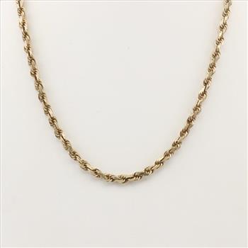 14k Gold French Rope Necklace | Property Room