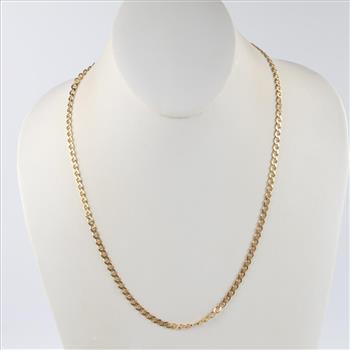 14kt Gold Anchor Chain Necklace | Property Room
